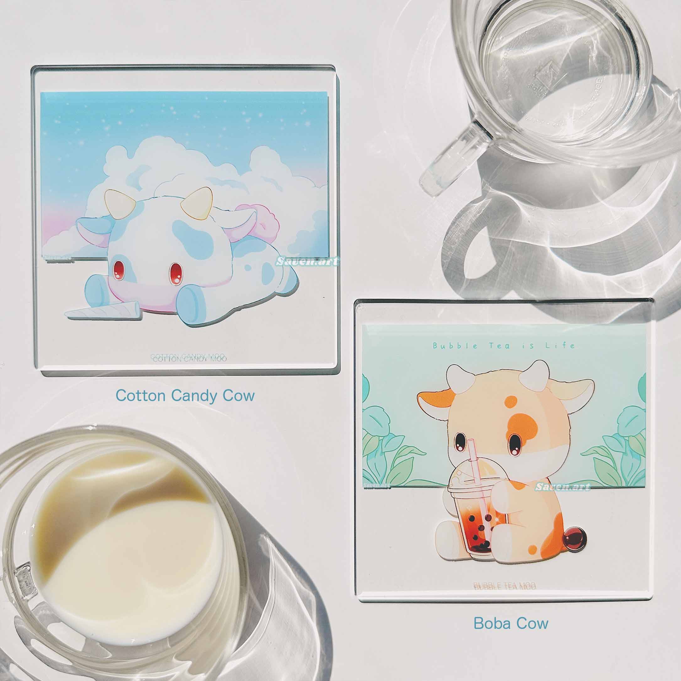 Acrylic Coaster: Moo Collection – saven.art